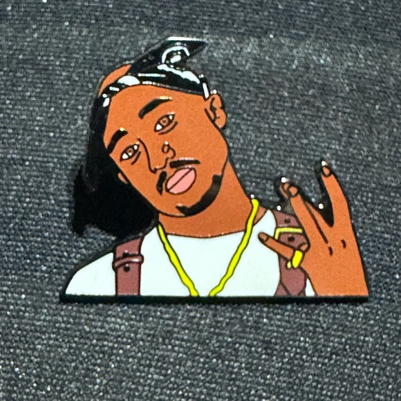 Accessories | Hip Hop Icon Enamel Pin Featuring Tupac | Poshmark